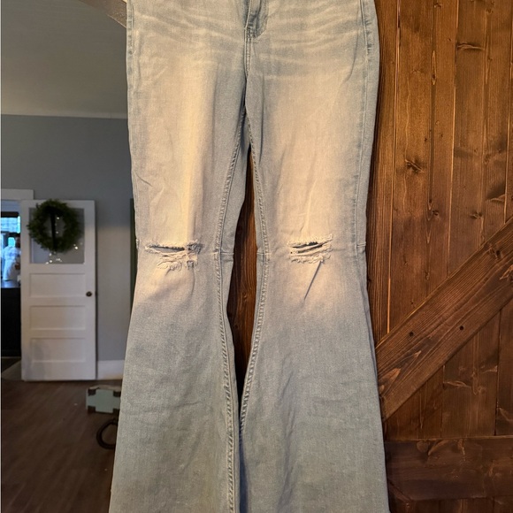 Shyanne | Jeans | Shyanne Light Blue Distressed Flare Jeans | Poshmark